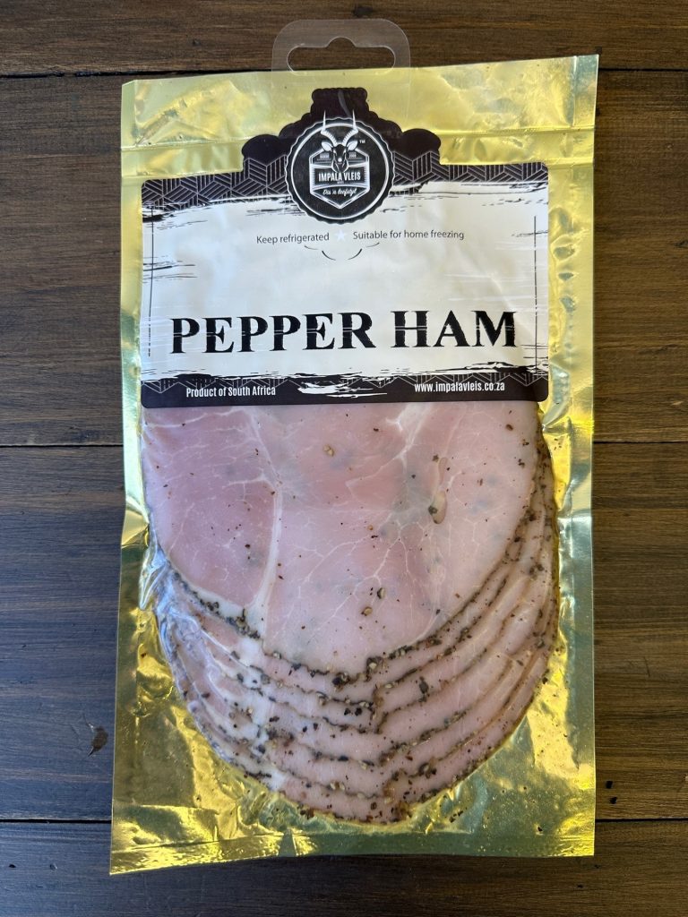 Impala Pepper Ham Sliced (150g) - Impala Vleis Brits™