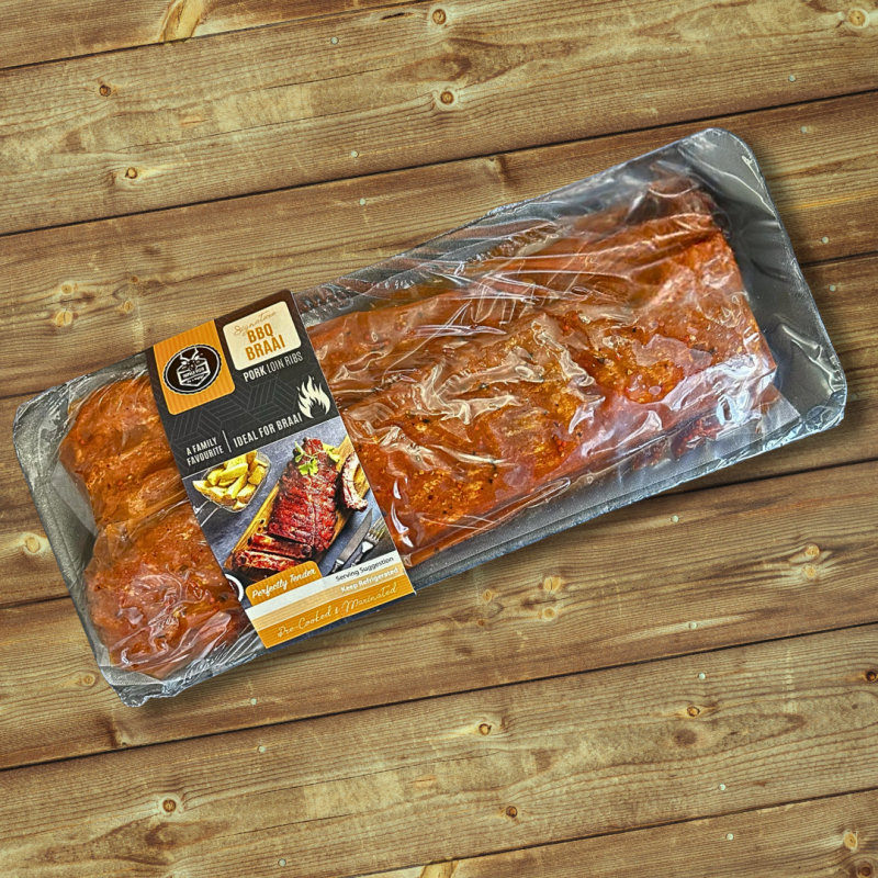 Braai Sauce Marinated & Pre-cooked Pork Loin Rib (1,1 – 1,4kg) - Impala ...