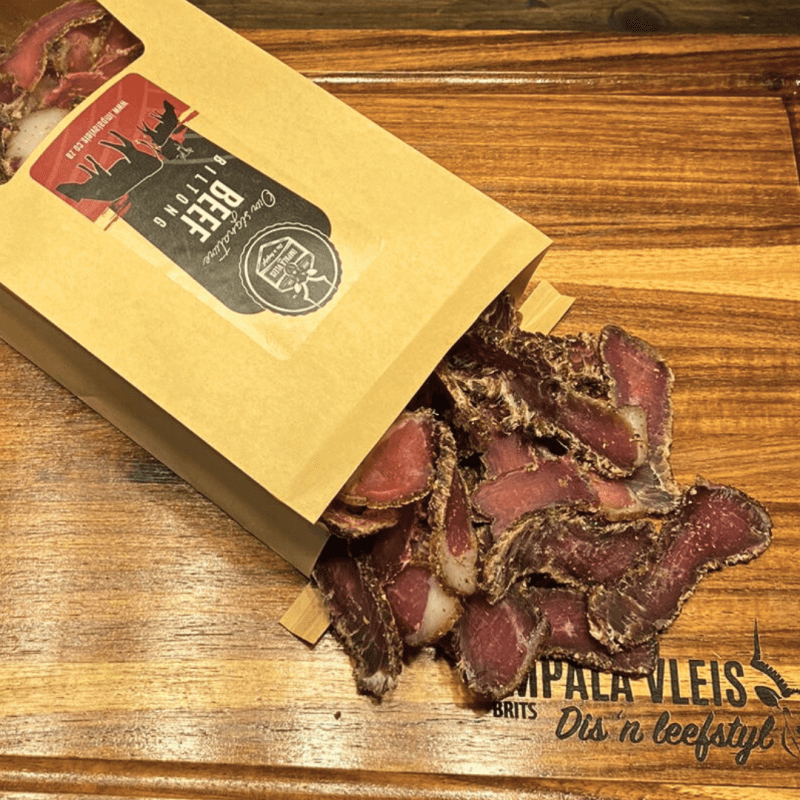 Beef Biltong Sliced (500g) - Impala Vleis Brits™