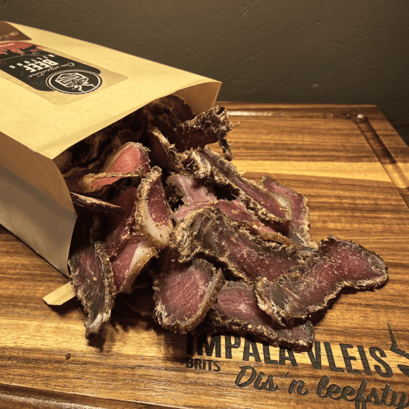 Beef Biltong Sliced (500g) - Impala Vleis Brits™