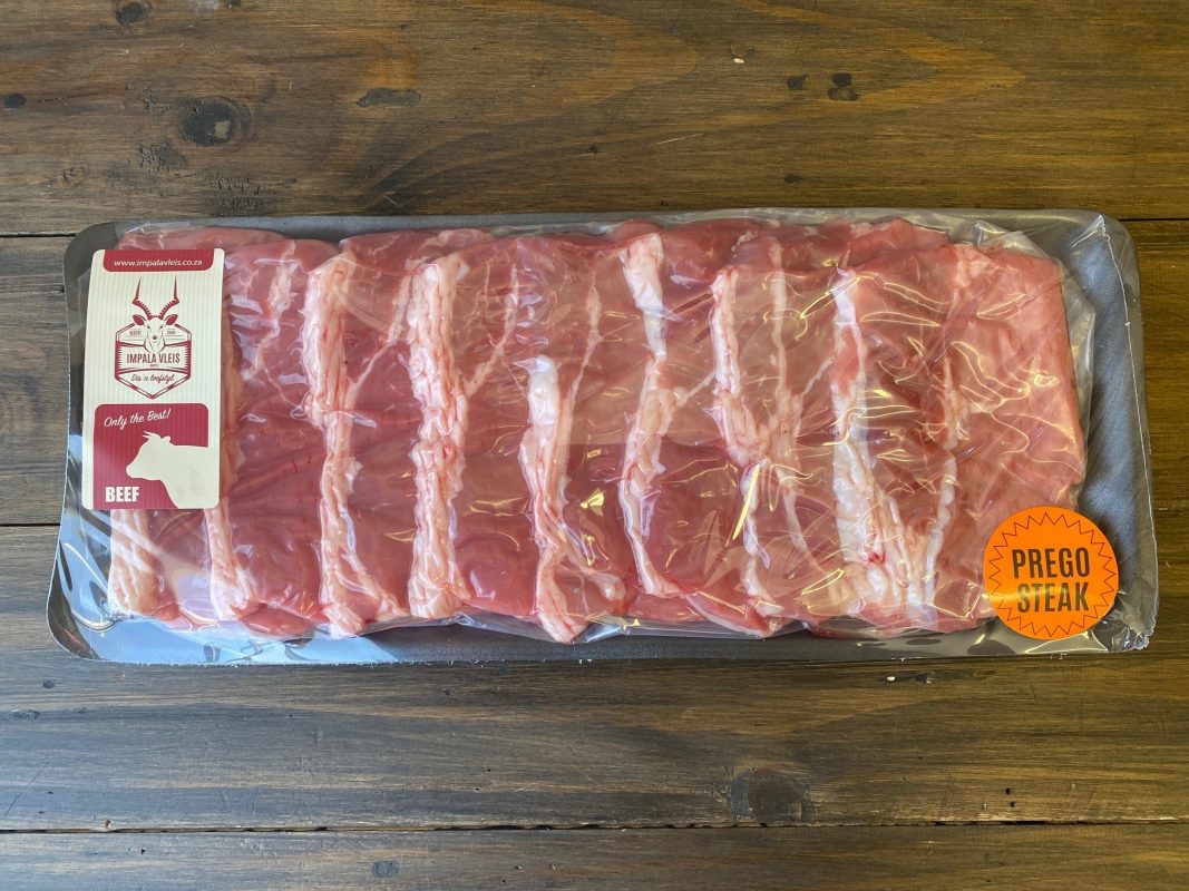 Prego's - Beef Sirloin Prego Steaks x 8 Plain (1.3kg) - Impala Vleis Brits™