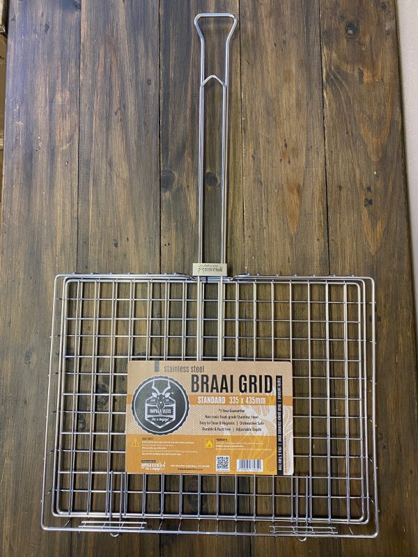 .Impala Braai Grid Stainless Steel Standard 335 x 435mm Height ...